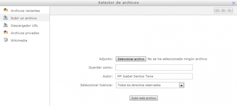 Archivo:Subir un archivo.jpg - Documentación Campus Virtual de la UEx