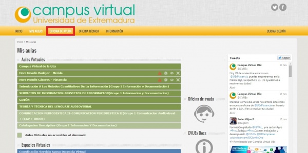 ¿Cómo crear un espacio virtual en EVUEx? - Documentación Campus Virtual ...