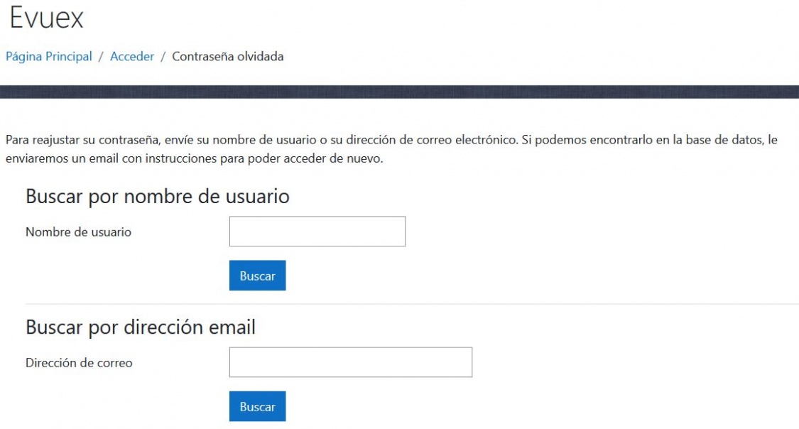 Soy usuario externo, ¿cómo accedo? - Documentación Campus Virtual de la UEx